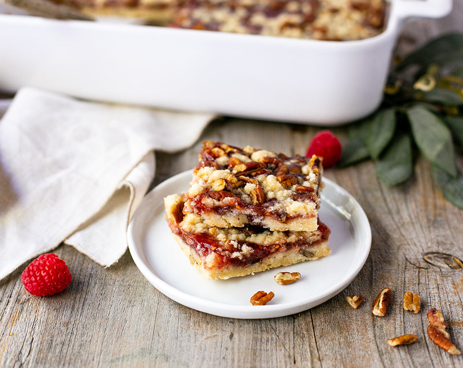 Raspberry Pecan Bars